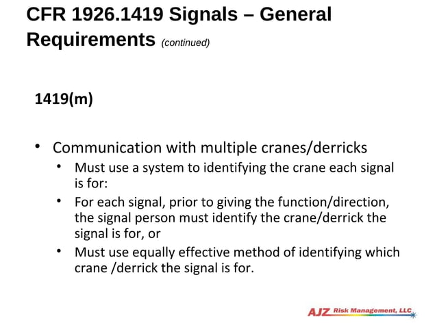 Crane signal-person-training-slides | PPT | Civil Engineering Industry ...