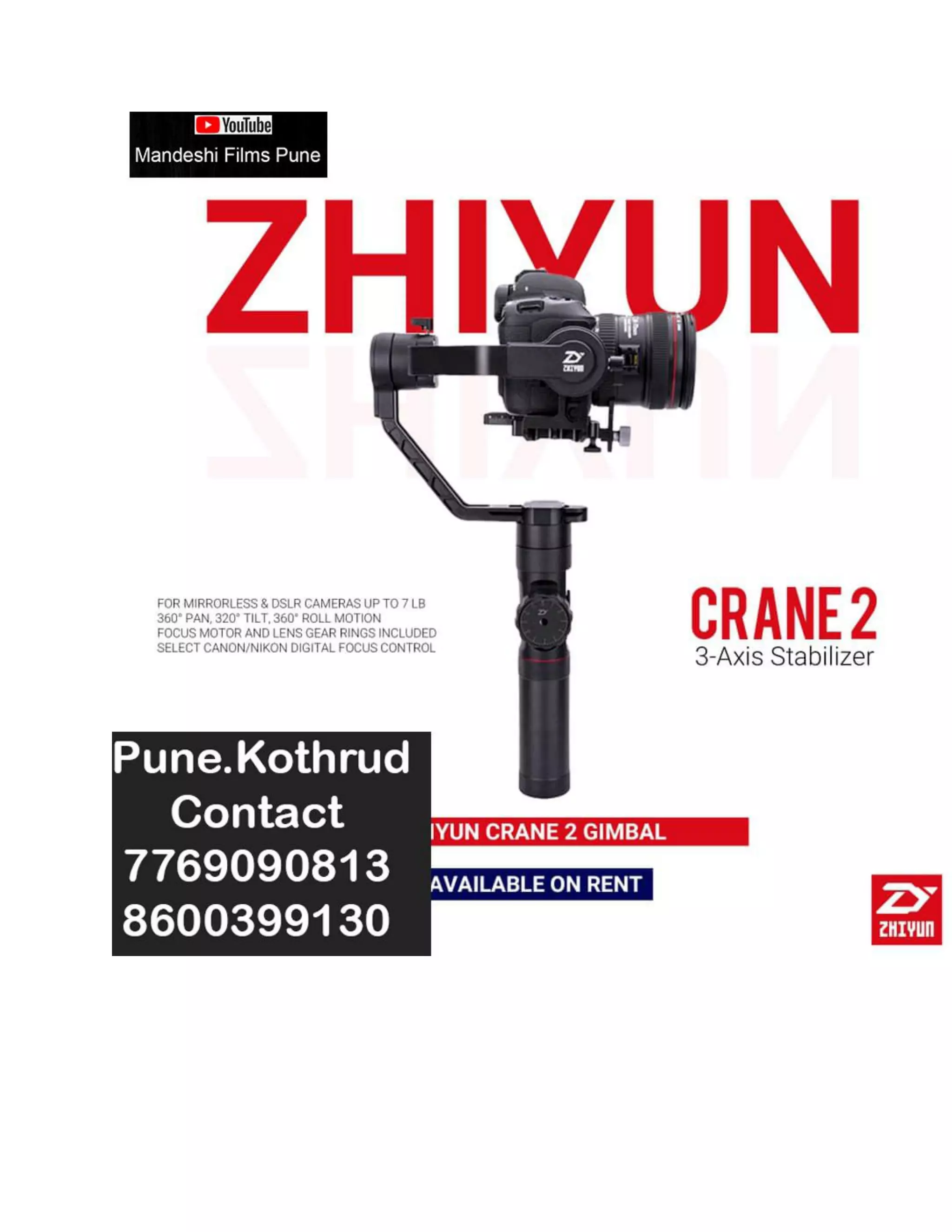 Crane 2 gimbal on rent pune | PDF