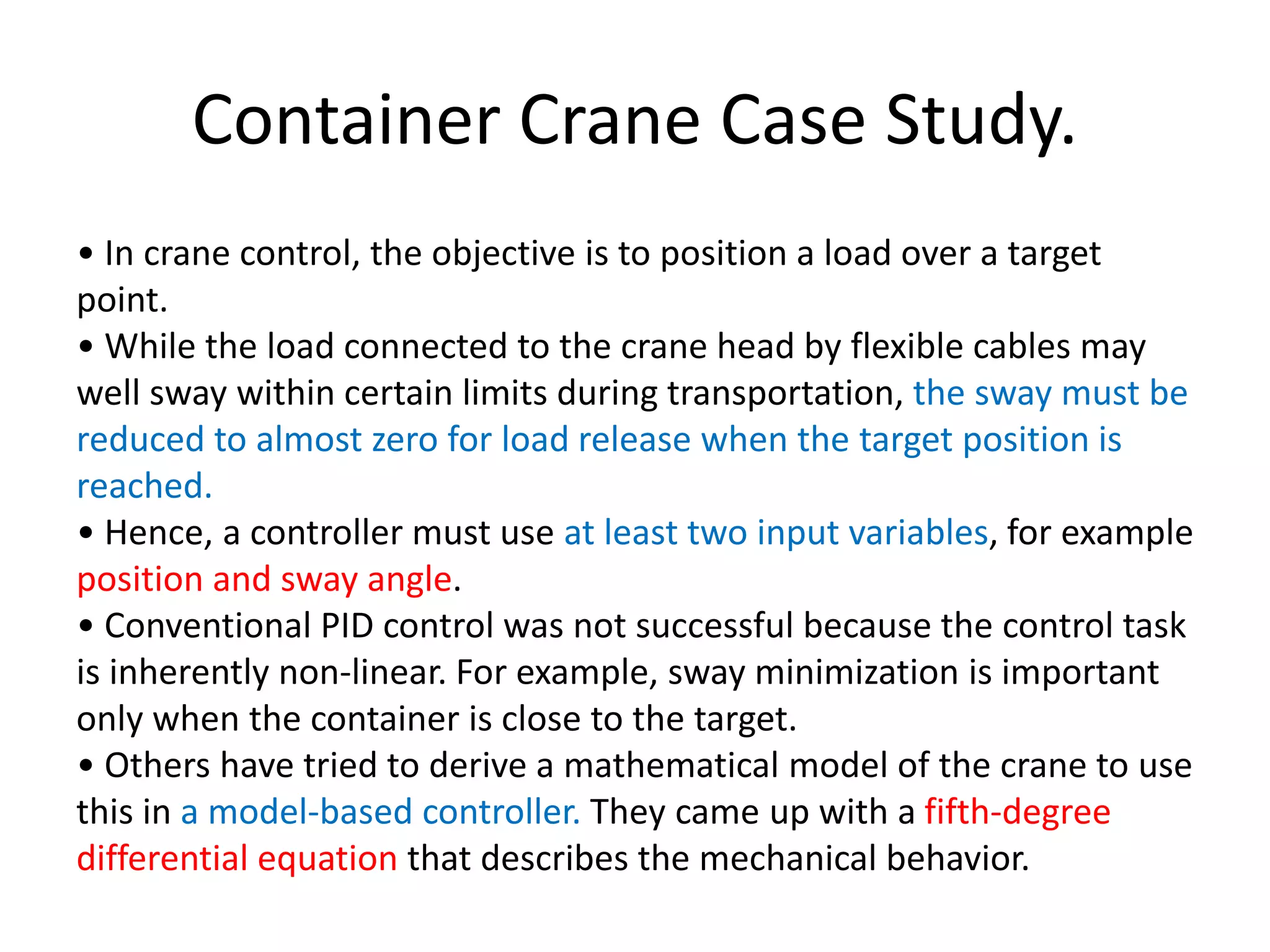 Crane control | PPTX