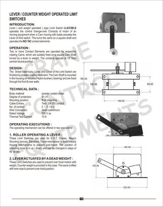 Crane Control Equipments, New Delhi, Crane Spare Parts | PDF