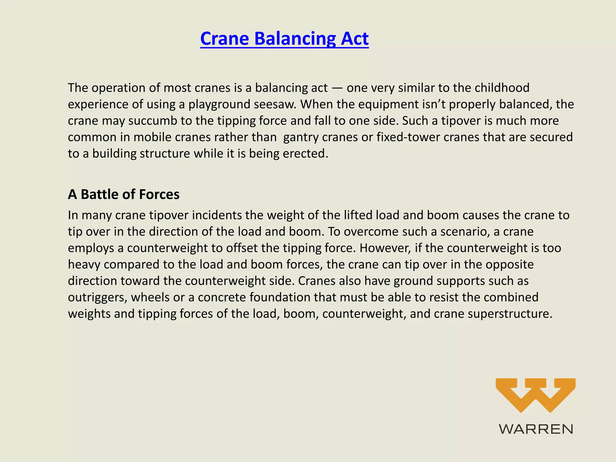 Crane Incident Handbook | PPTX