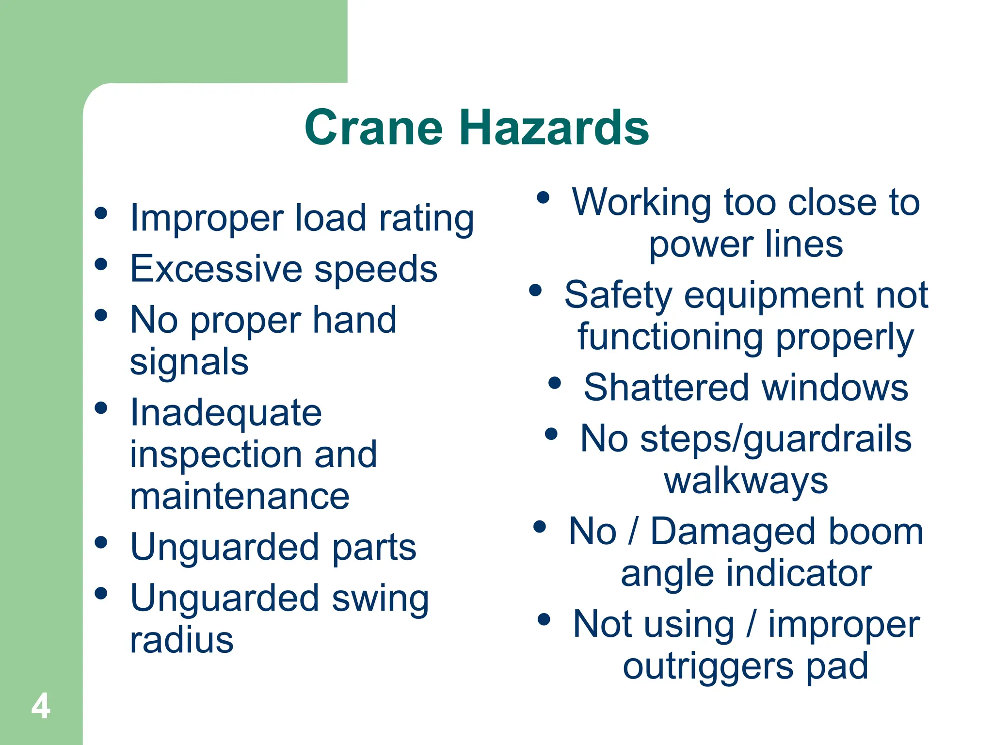 Crane & Lifting Safety.ppt Crane lifting safety useful for construction ...