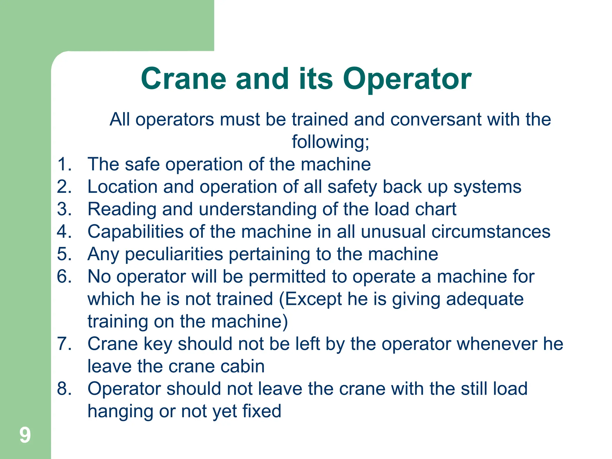 Crane & Lifting Safety.ppt Crane lifting safety useful for construction ...