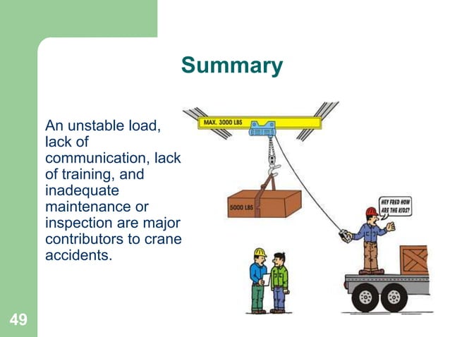 Crane & Lifting Safety.ppt Crane lifting safety useful for construction ...