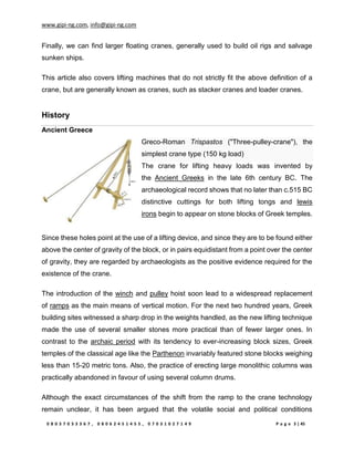Crane Operation Manual | DOCX