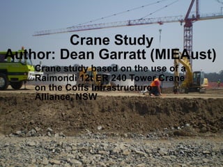 Crane presentation | PDF