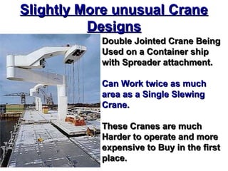 Cranes operation onboard ship marine operation | PPT