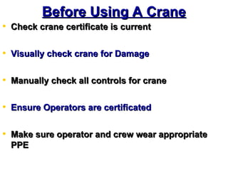 Cranes operation onboard ship marine operation | PPT