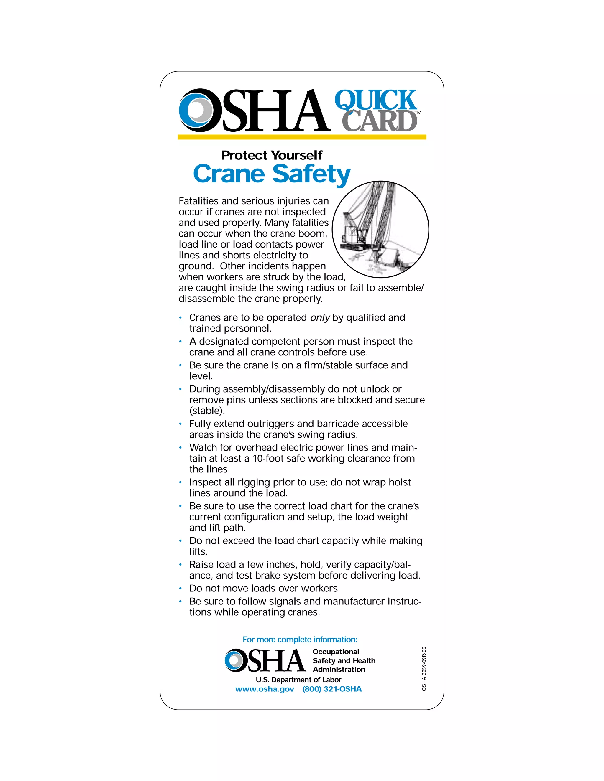 Crane safety | PDF