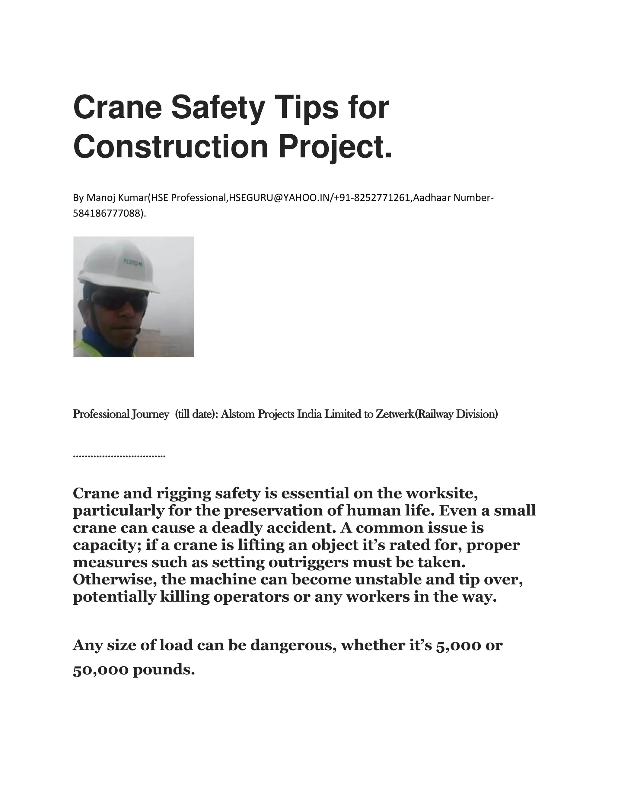 Crane Safety Tips for Construction Project..pdf