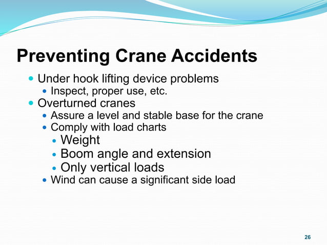 Cranes and Hoist Safety | PPT