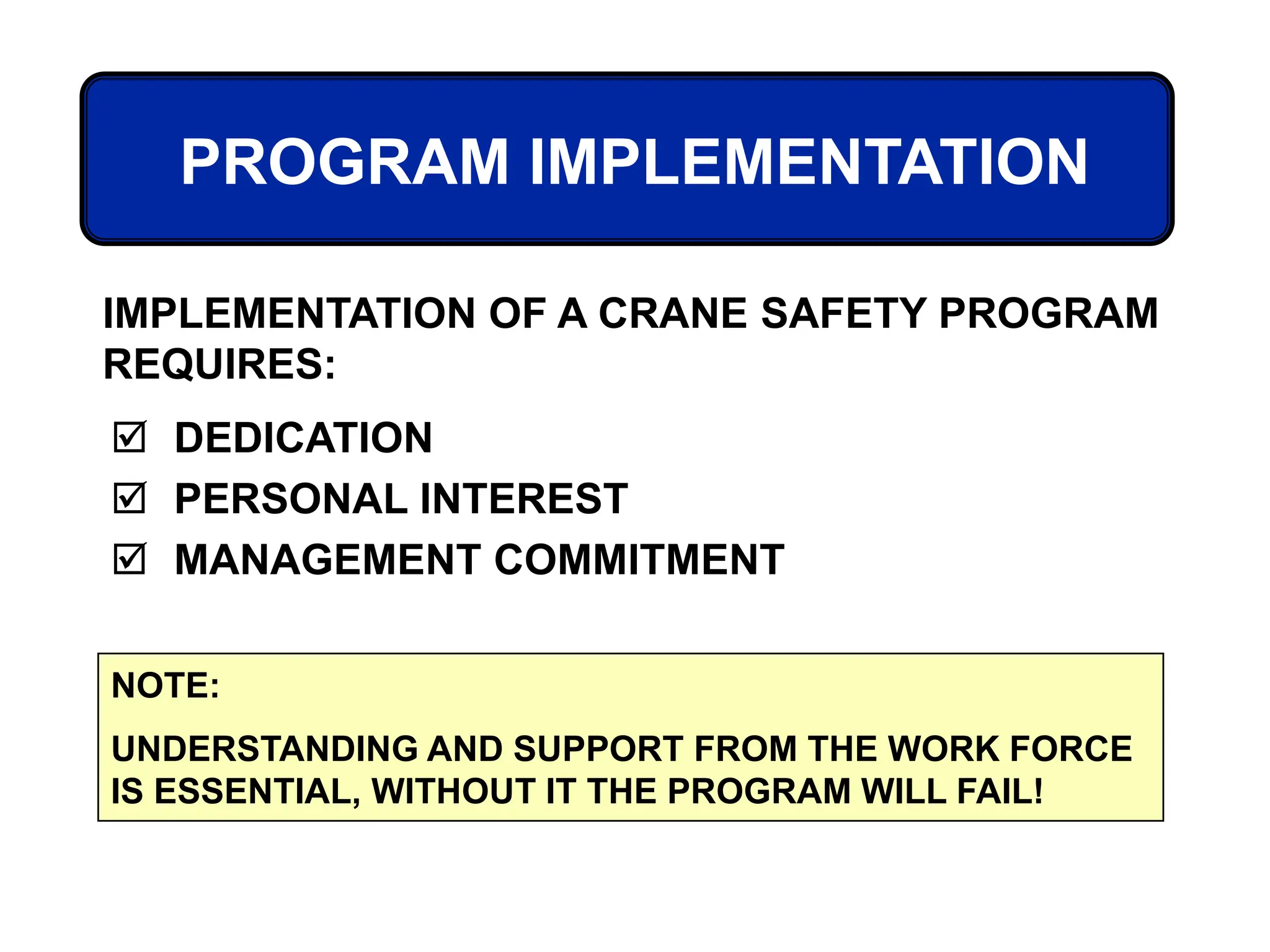 Crane and lifting safety presentation ppt | PPT