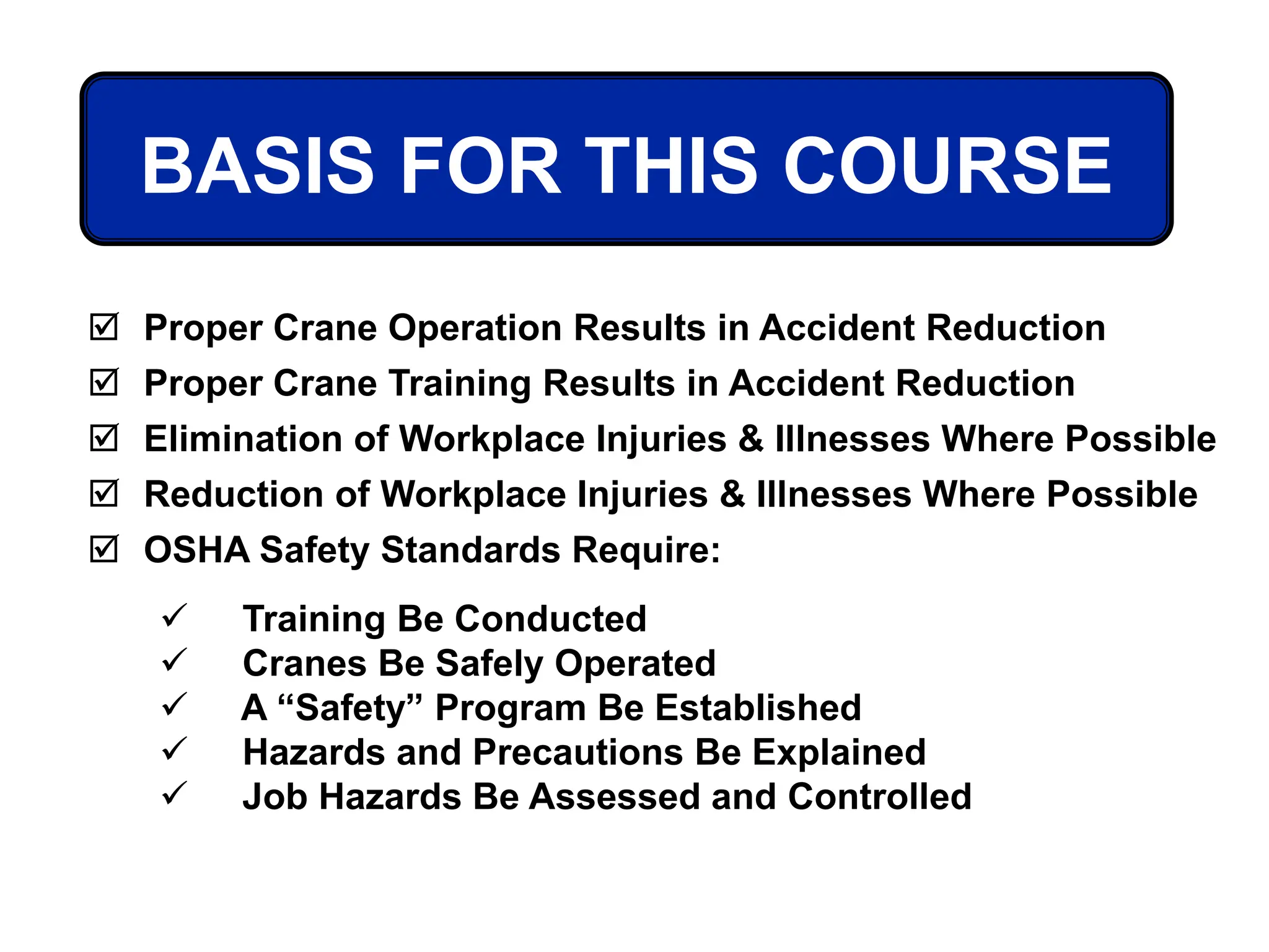 Crane and lifting safety presentation ppt | PPT