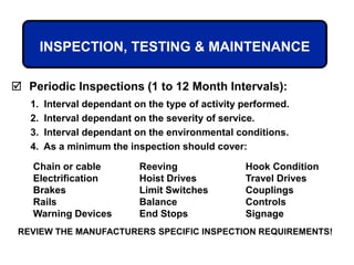 Crane and lifting safety presentation ppt | PPT