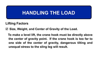 Crane and lifting safety presentation ppt | PPT
