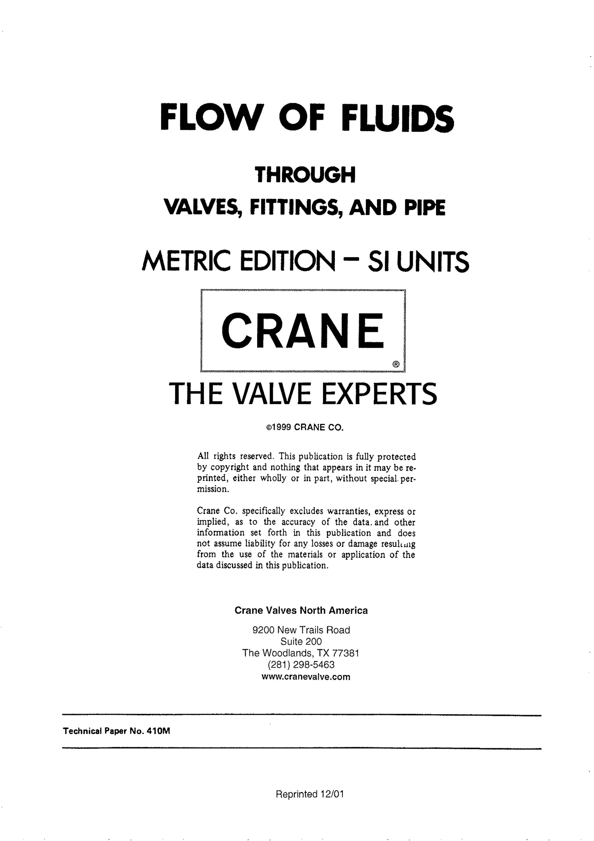 Crane tp 410 flow of fluids | PDF | Healthy Living