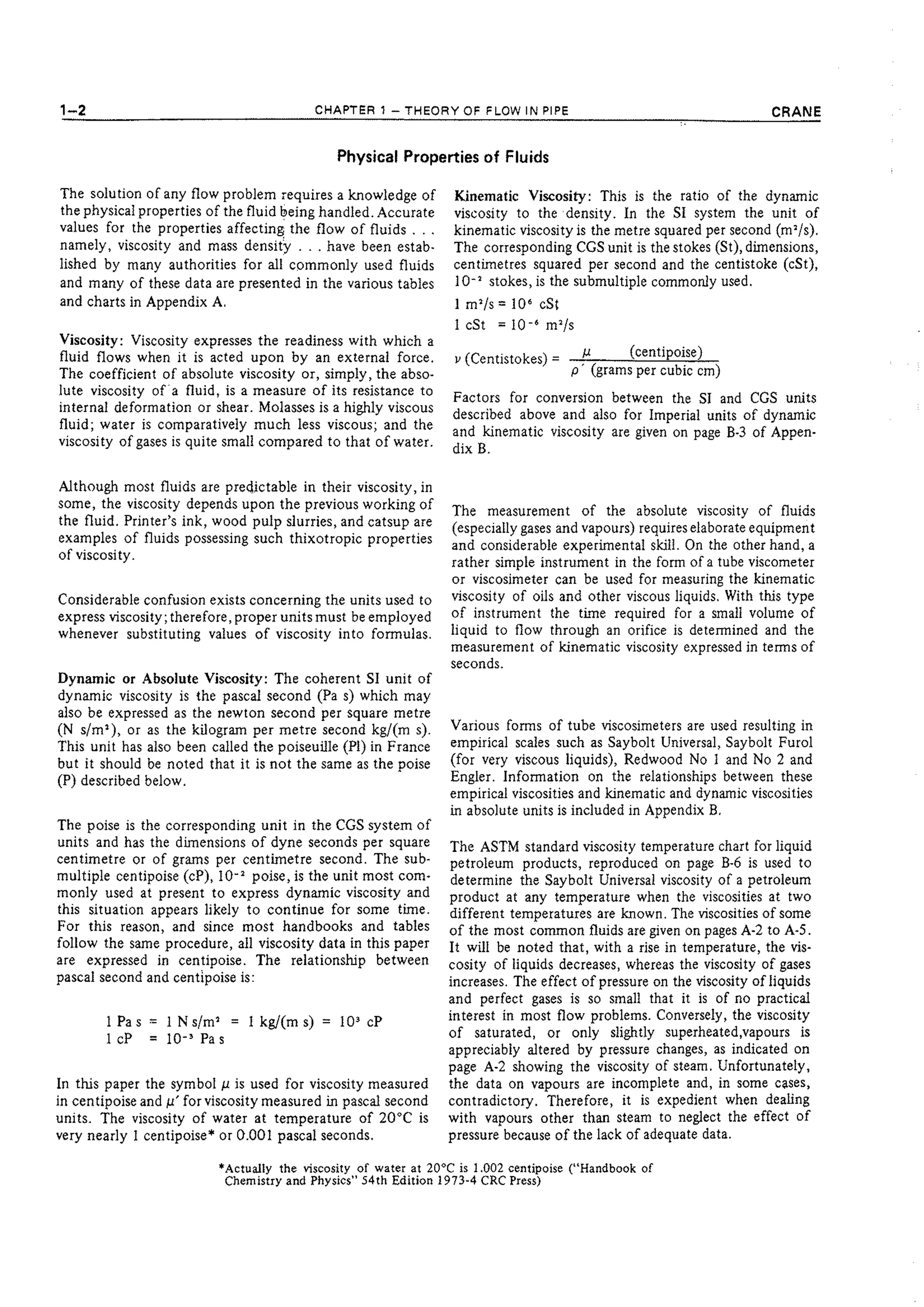 Crane tp 410 flow of fluids | PDF