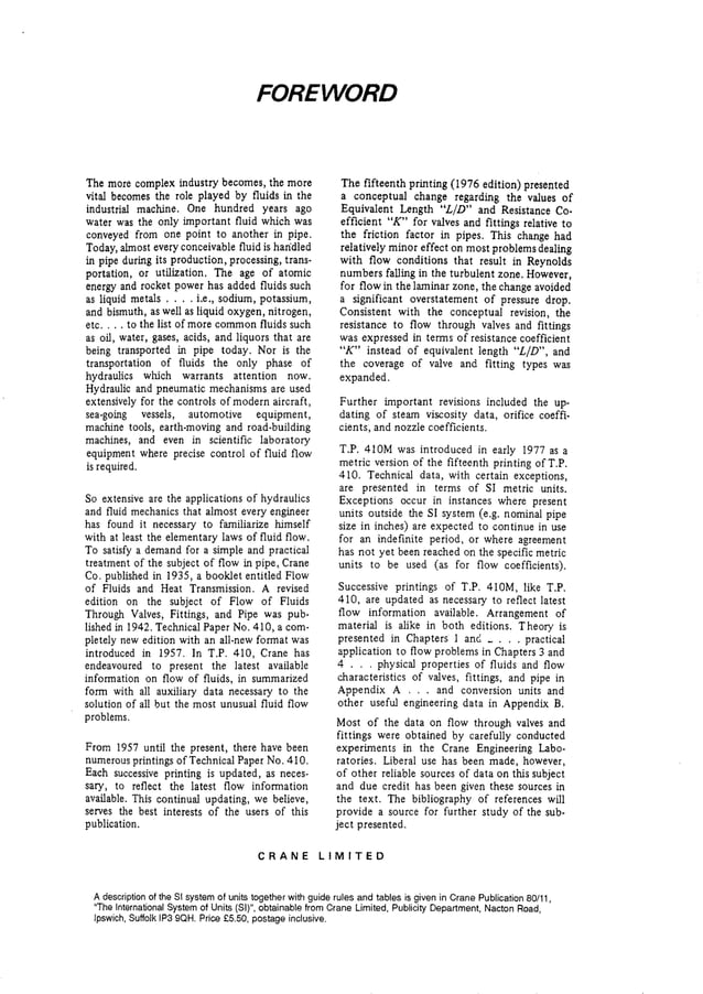 Crane tp 410 flow of fluids | PDF Crane tp 410 flow of fluids | PDF