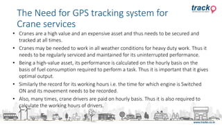 Crane tracking system | PPT