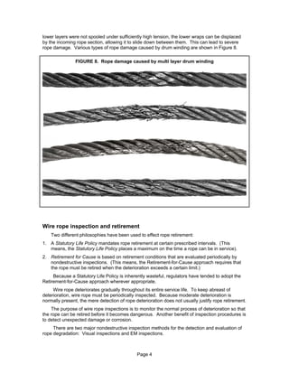 Crane wire rope damage and inspection methods | PDF