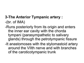 Cranial anastomoses and dangerous vascular connections | PPT