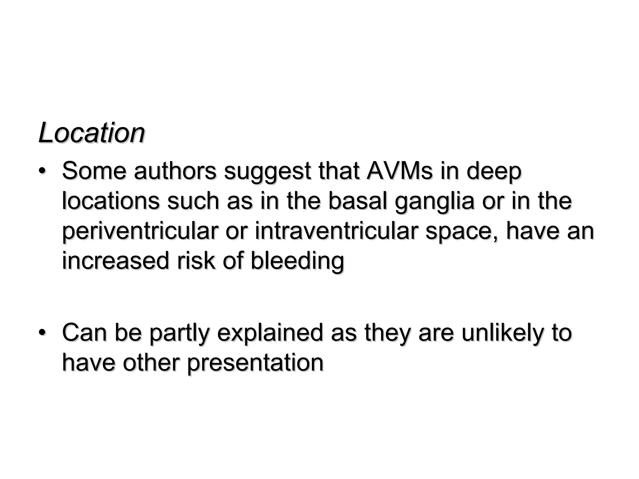 Cerebral AVM | PDF | Blood Disorders | Diseases and Conditions