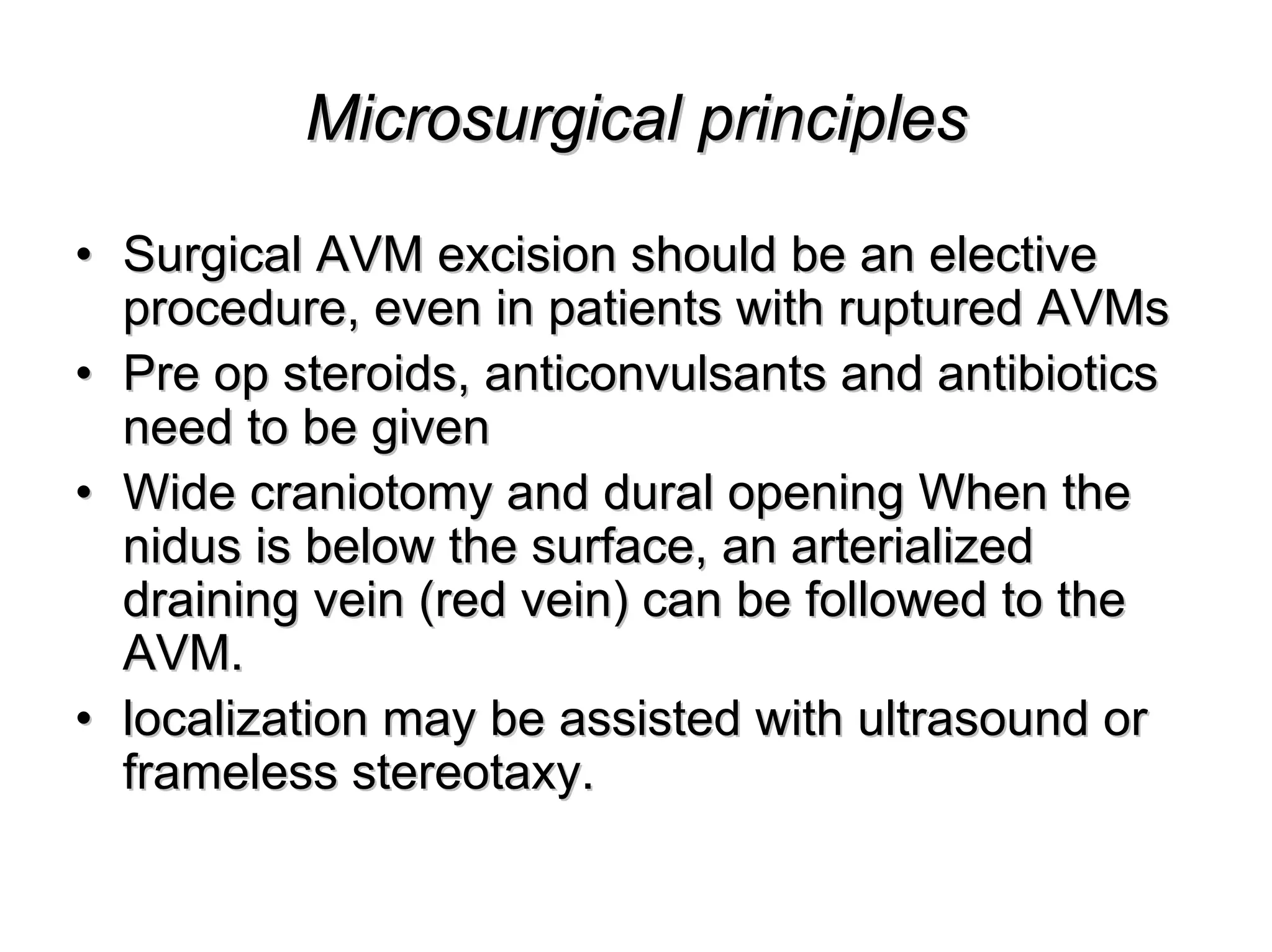 Cerebral AVM | PDF