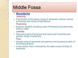 Cranial cavity ( Department of Anatomy) | PPTX