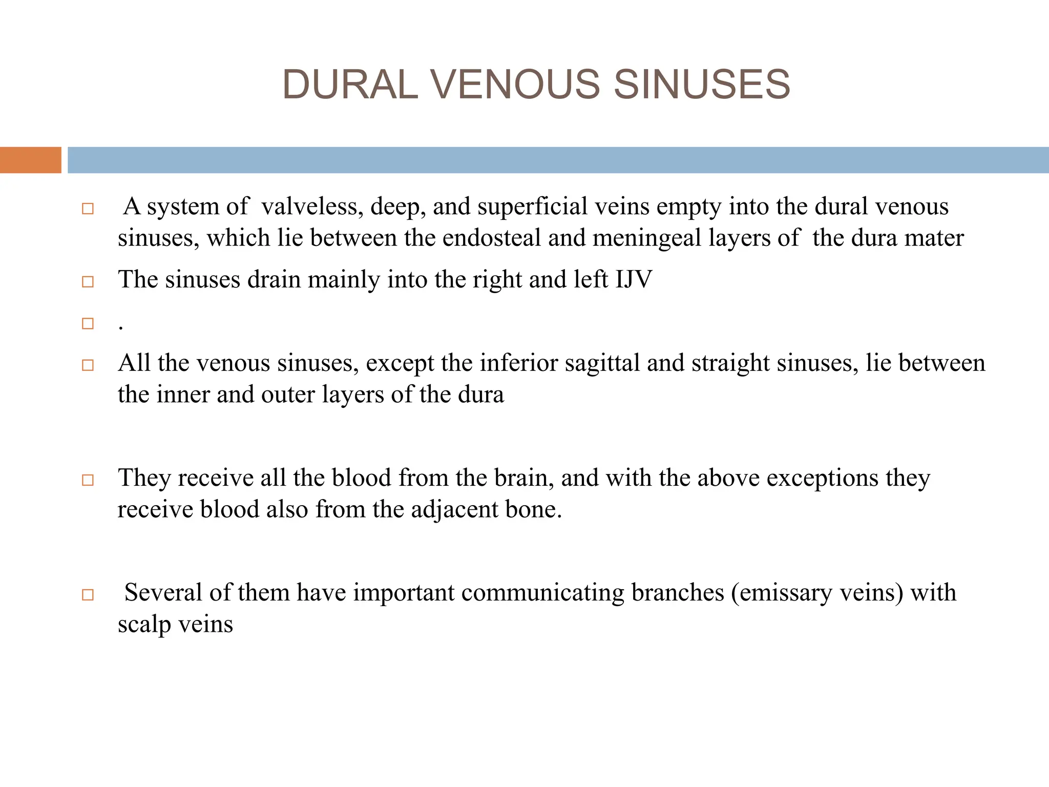 Cranial cavity and dural venous sinuses .pptx