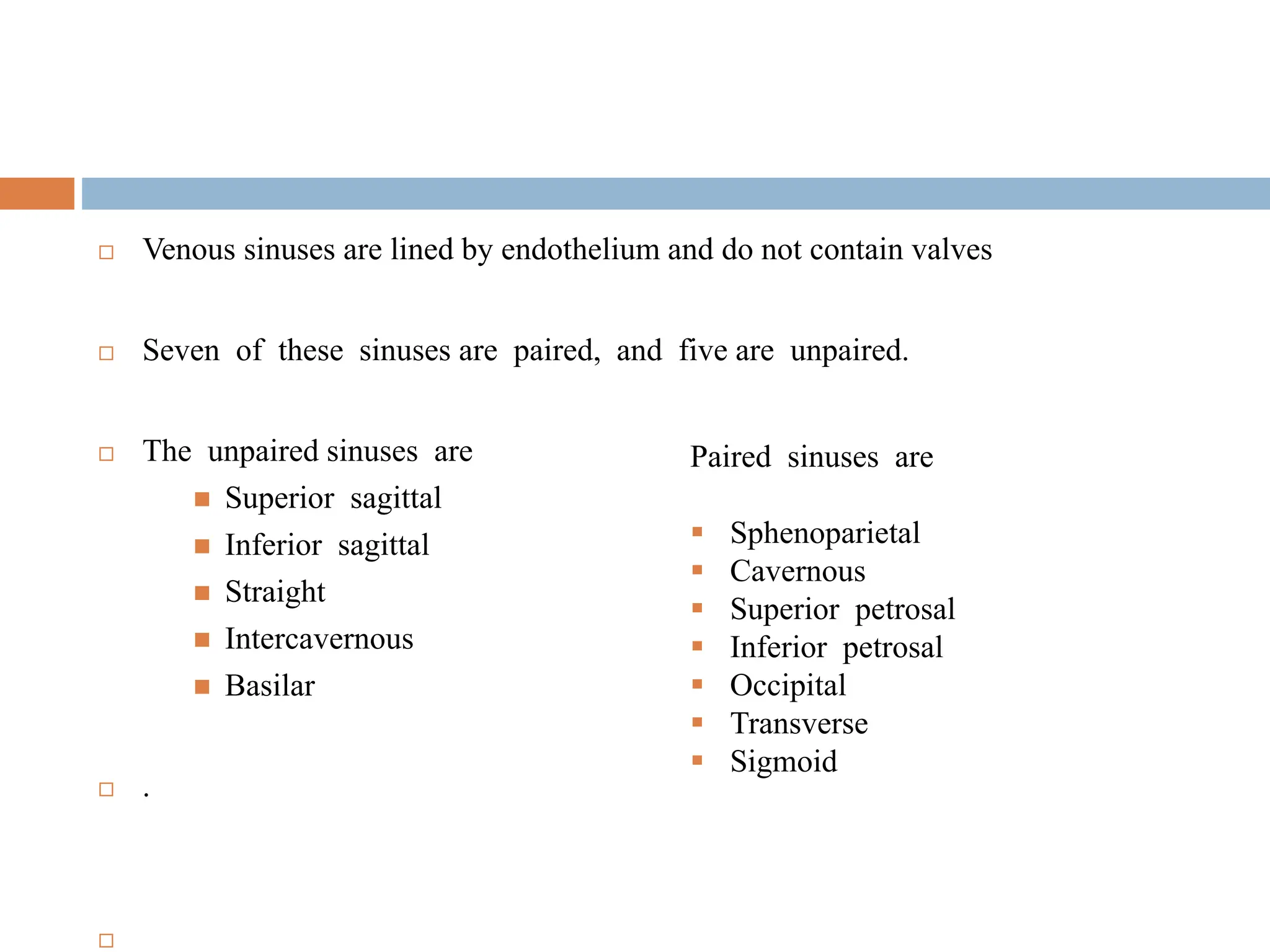 Cranial cavity and dural venous sinuses .pptx