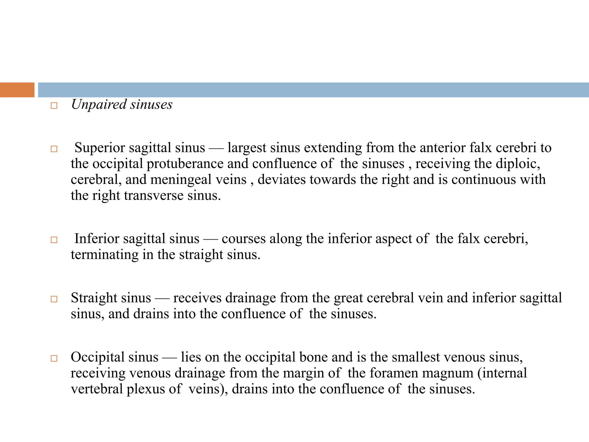 Cranial cavity and dural venous sinuses .pptx