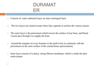 Cranial cavity and dural venous sinuses .pptx