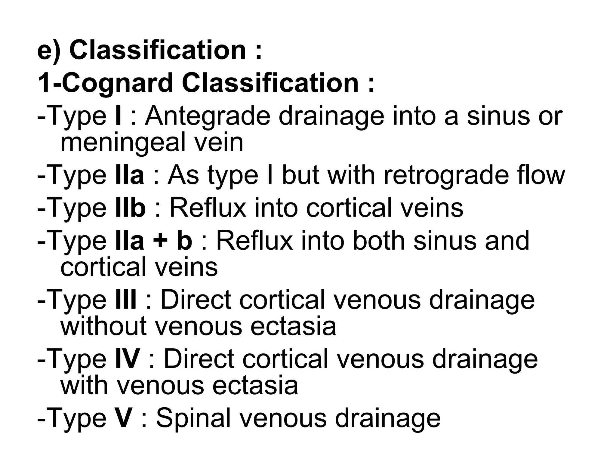 Cranial dural arteriovenous fistulas | PPT