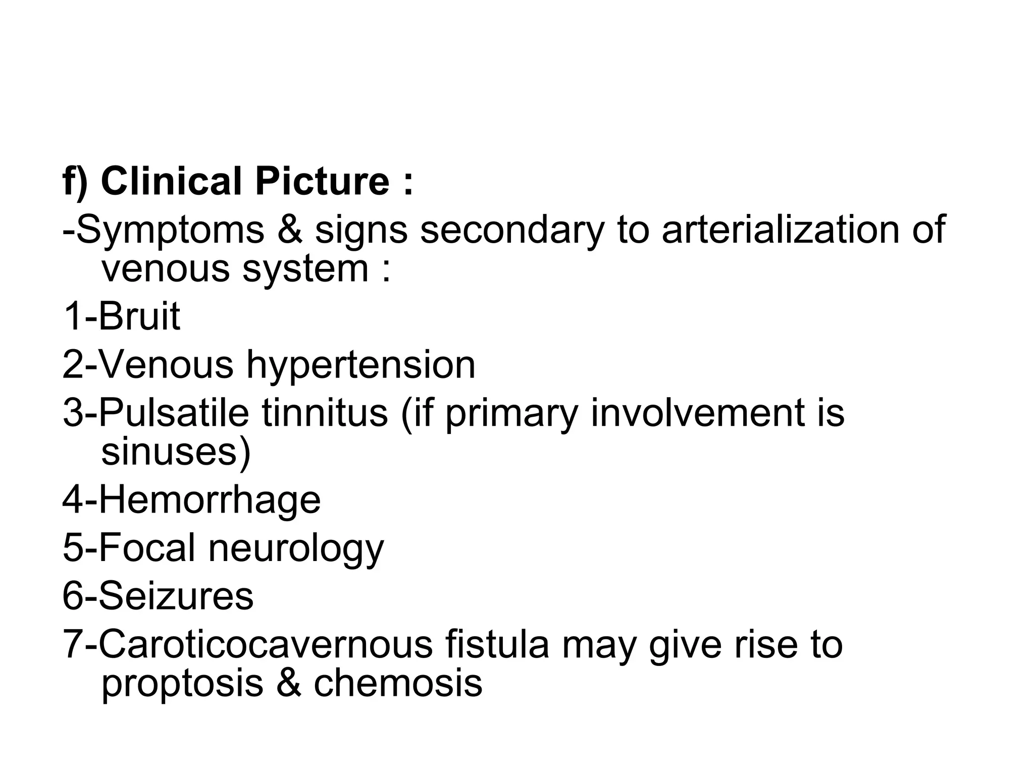 Cranial dural arteriovenous fistulas | PPT