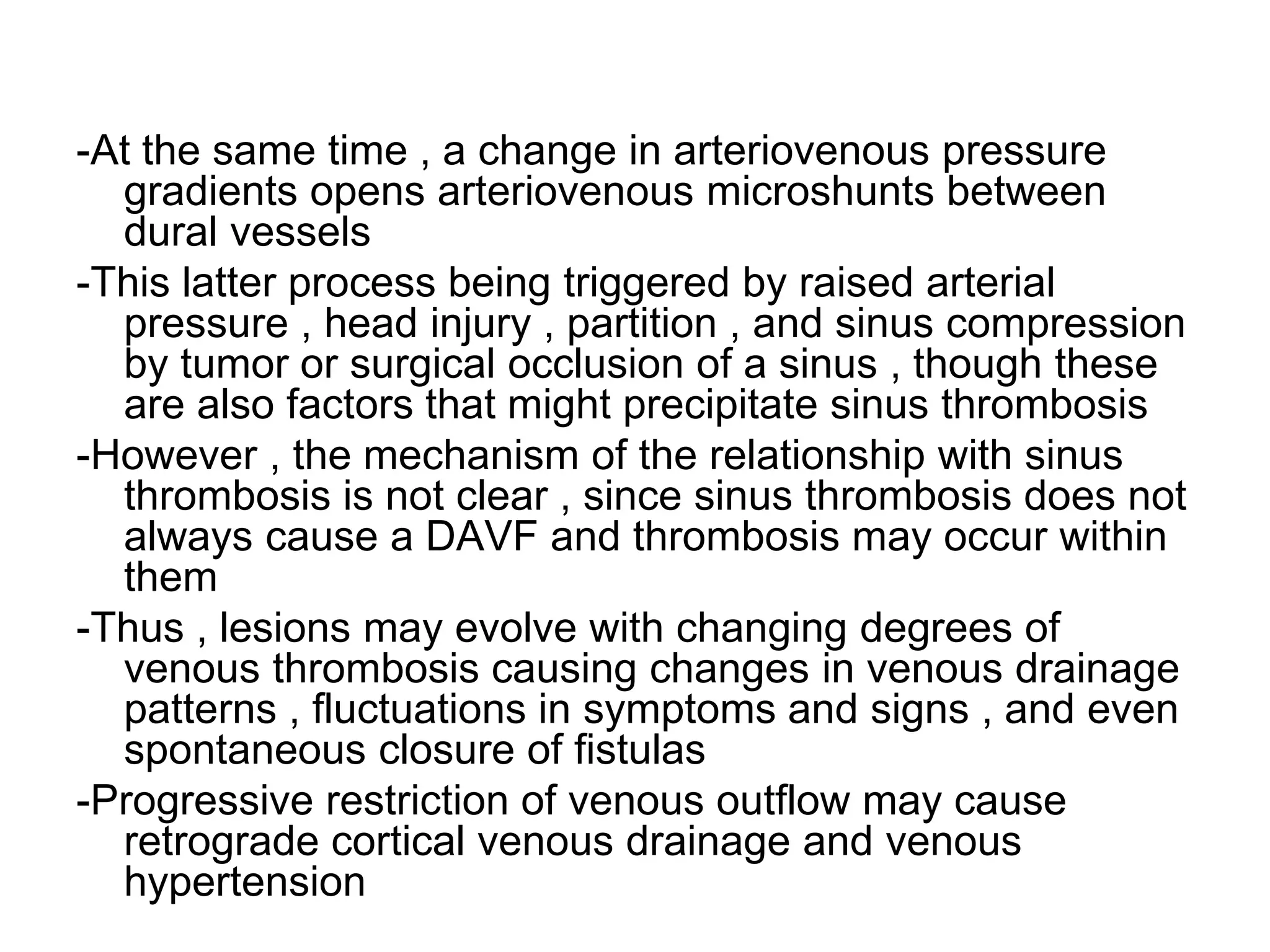 Cranial dural arteriovenous fistulas | PPT