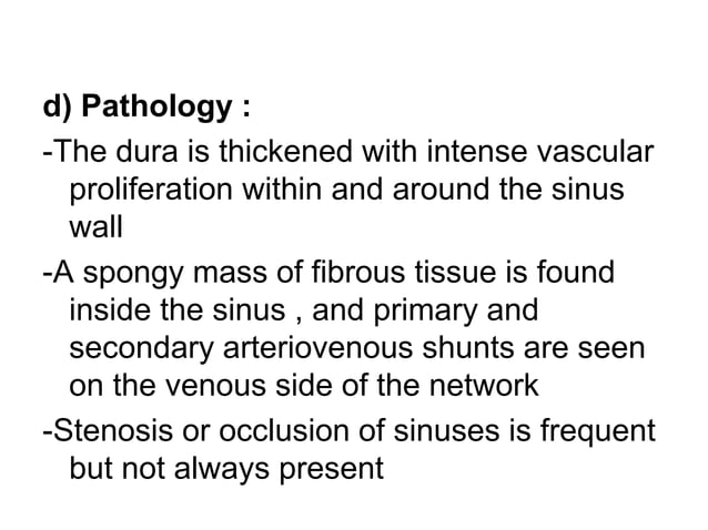 Cranial dural arteriovenous fistulas | PPT