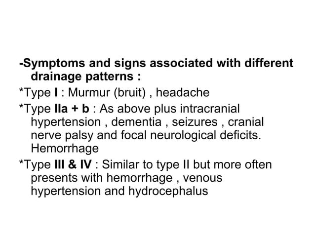 Cranial dural arteriovenous fistulas | PPT