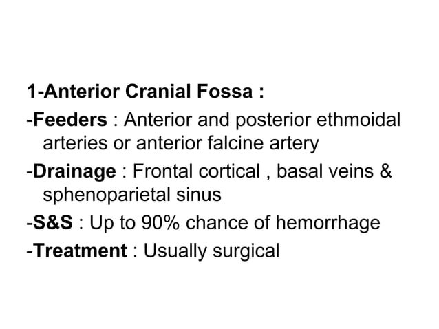 Cranial dural arteriovenous fistulas | PPT