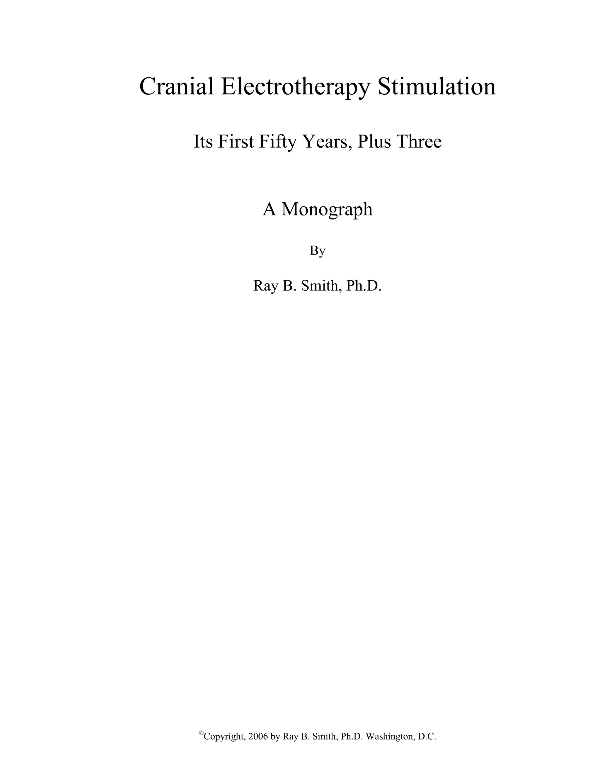 Cranial electrotherapy stimulation | PDF