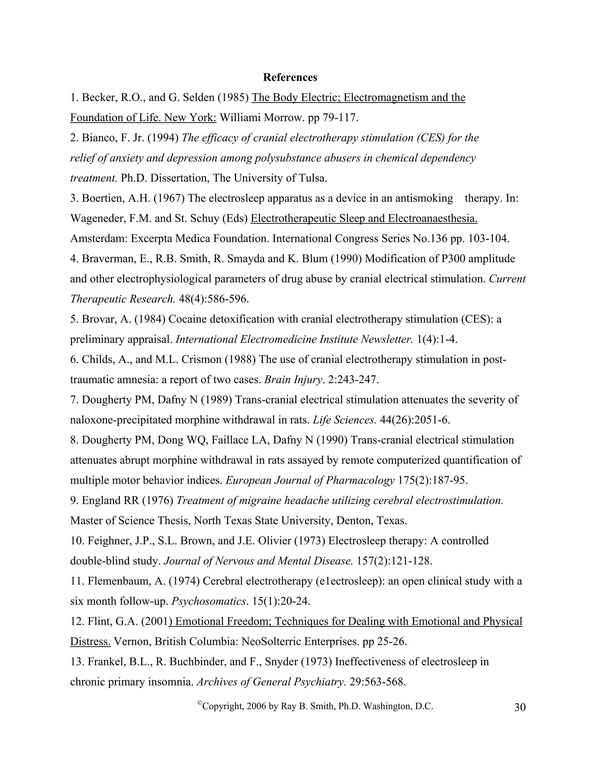 Cranial electrotherapy stimulation | PDF