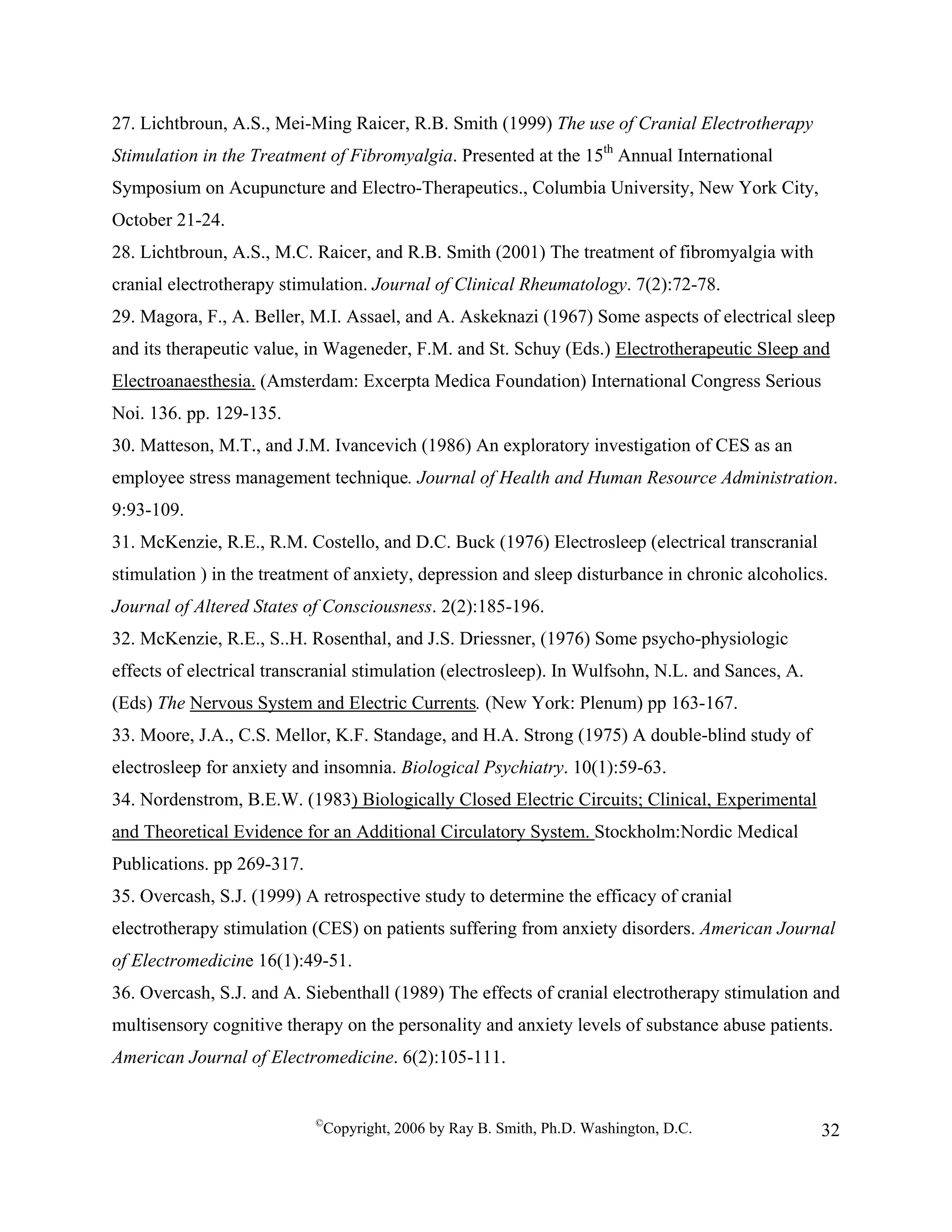 Cranial electrotherapy stimulation | PDF