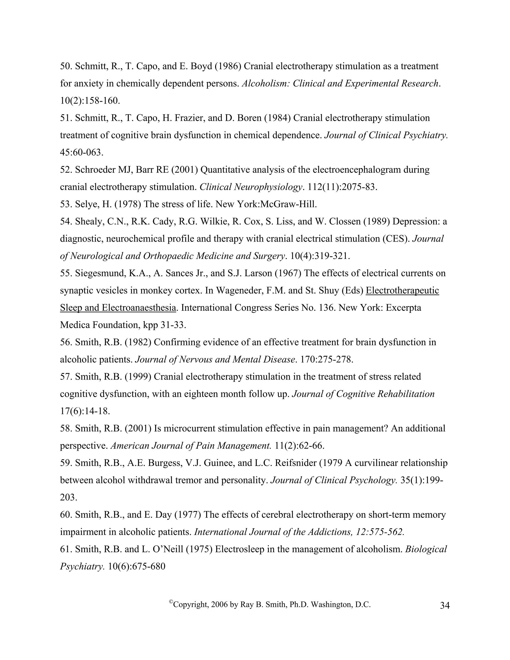 Cranial electrotherapy stimulation | PDF