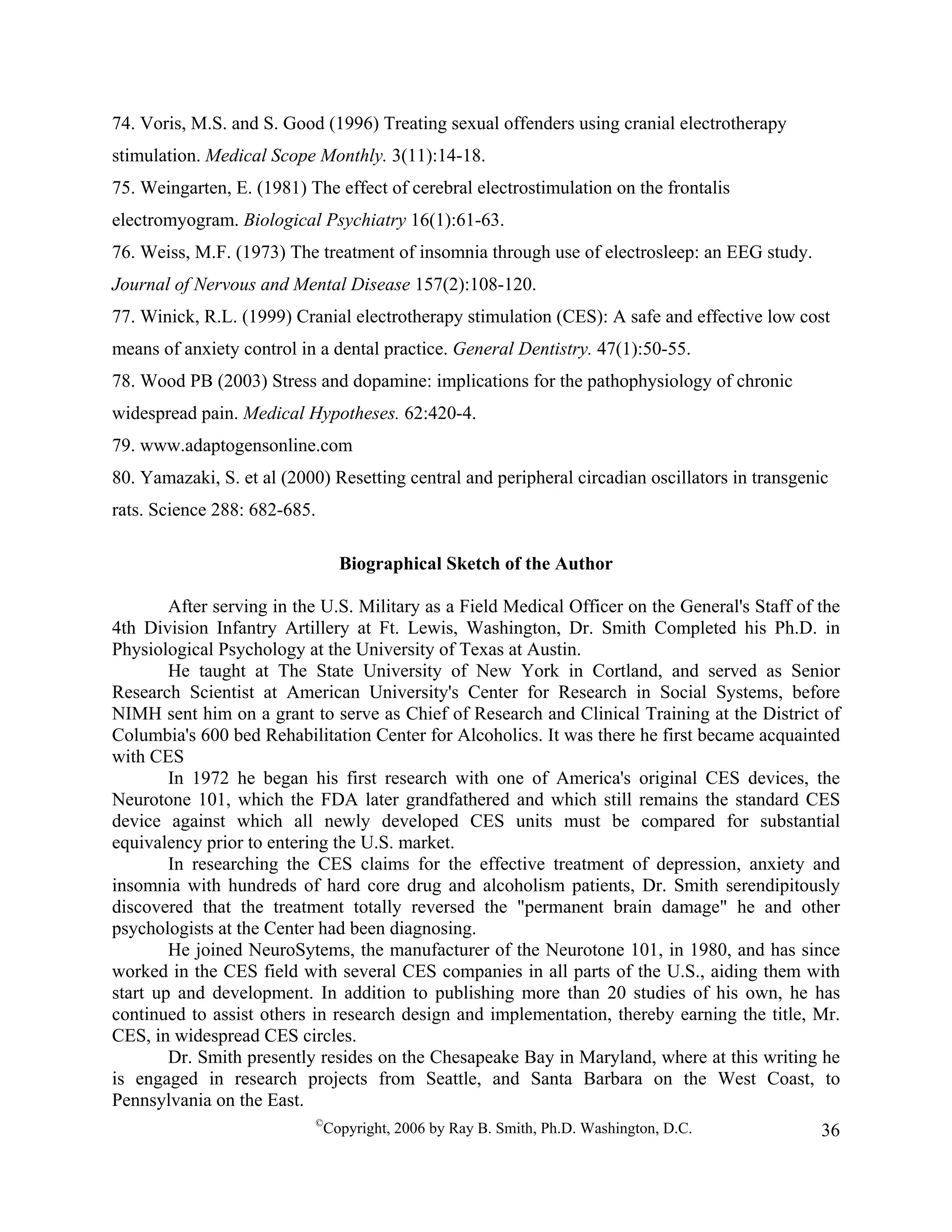 Cranial electrotherapy stimulation | PDF