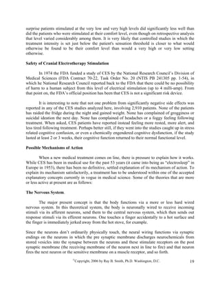 Cranial electrotherapy stimulation | PDF