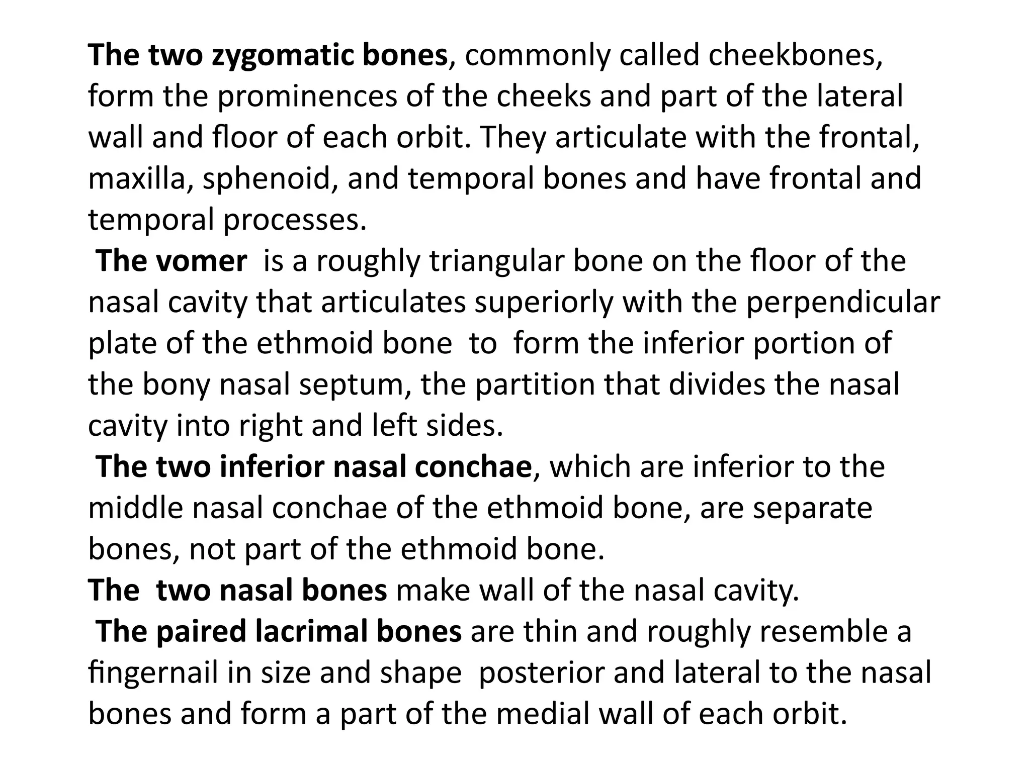 Cranial, facial bones with location in body | PPTX