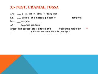 Cranial fossa | PPT