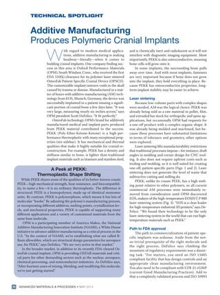 Cranial implants by OMP with EOS SLS Additive Manufacturing / 3D ...