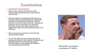 Cranial Nerve Clinical Examination IX TO XII | PPTX