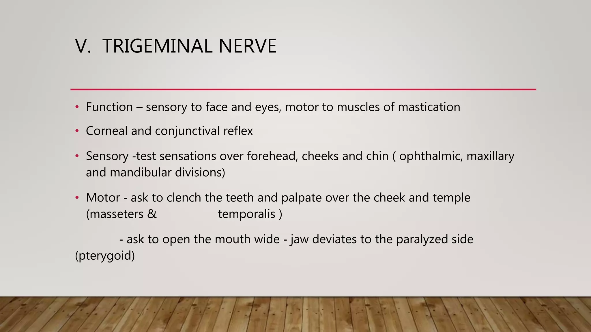Examination of Cranial nerves - Pediatrics | PPTX