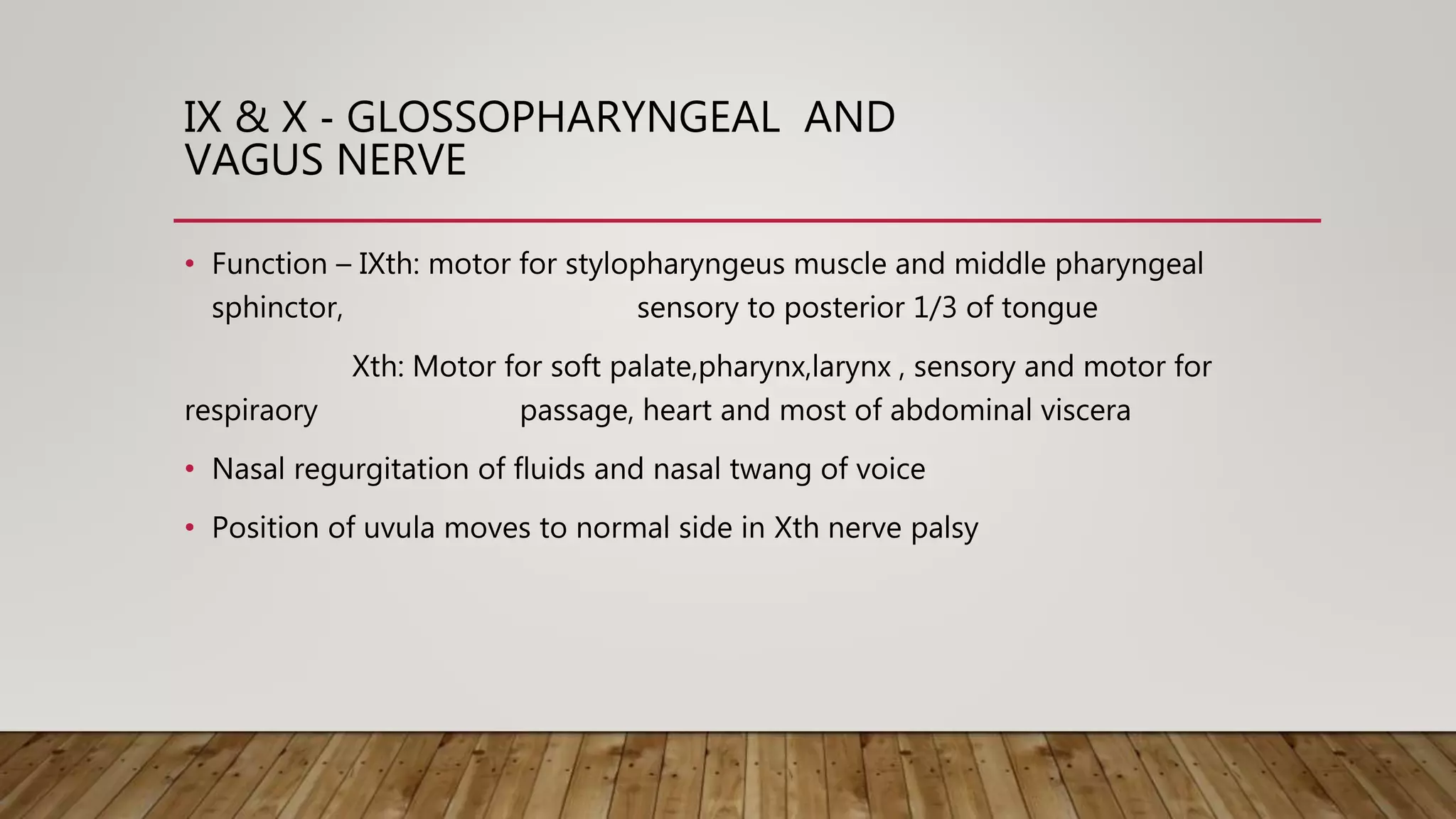 Examination of Cranial nerves - Pediatrics | PPTX